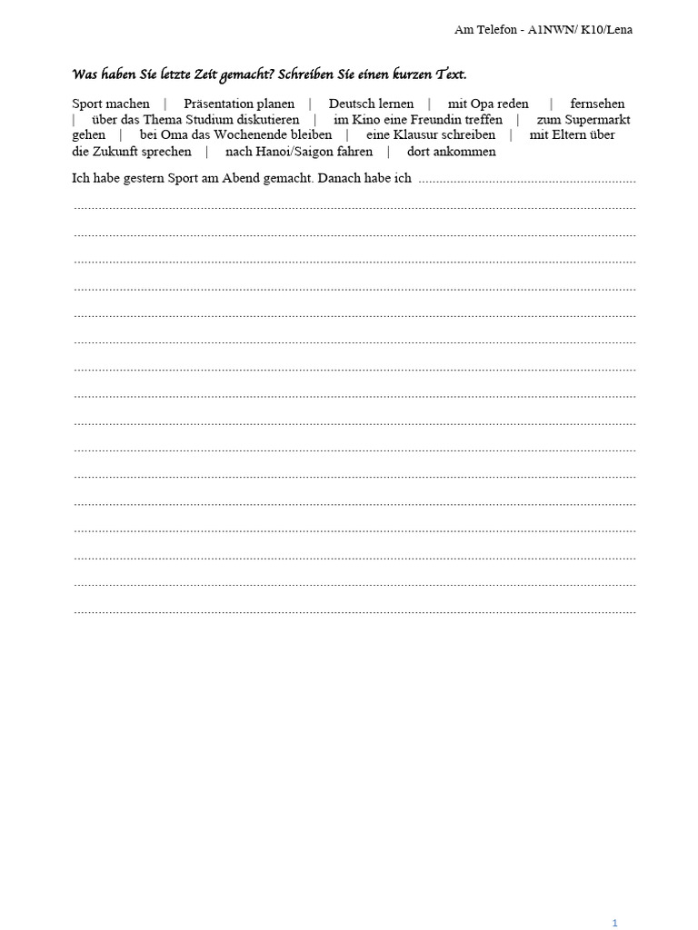 Über Berufe Job Sprechen | PDF