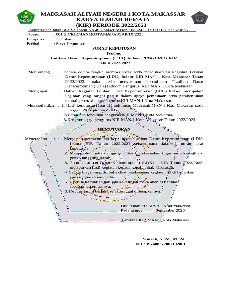 Surat KIR 2024 | PDF