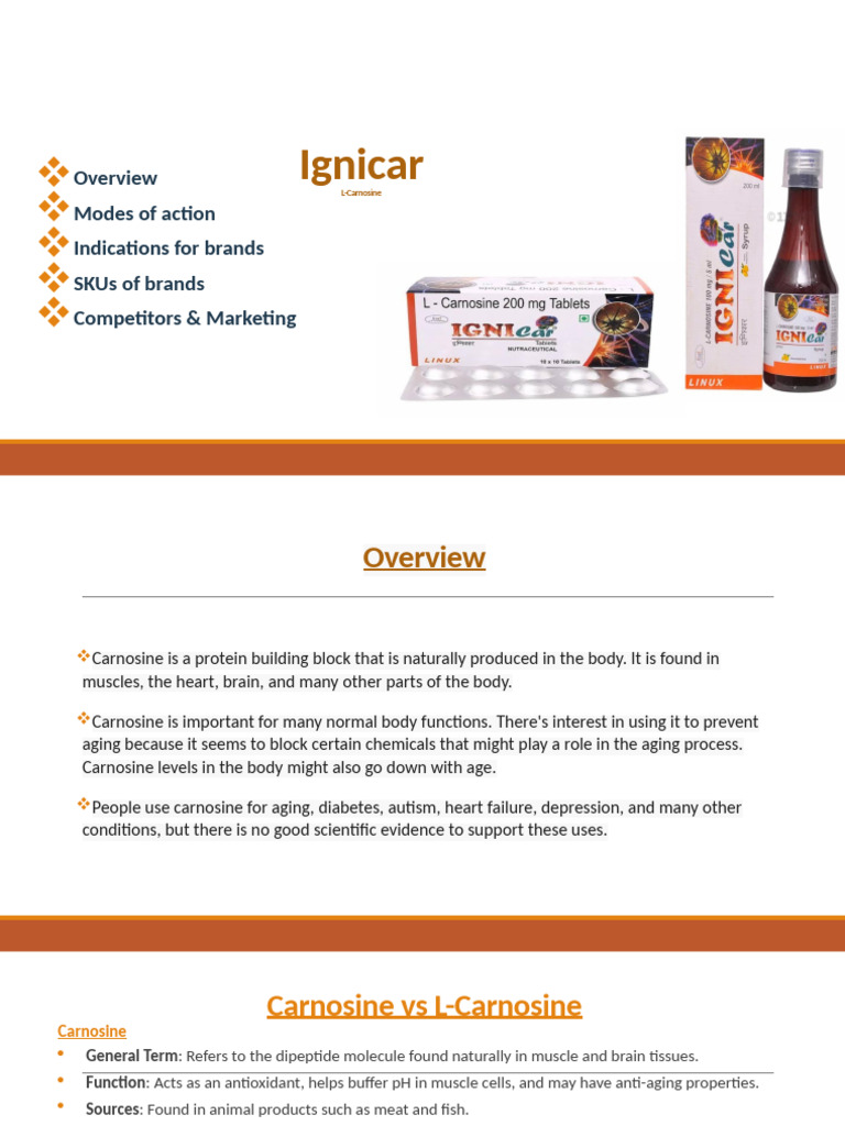 L-Carnosine IGNICAR | PDF
