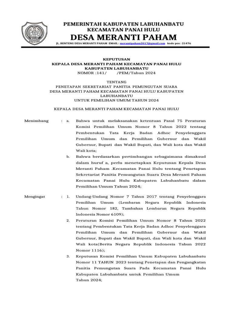 SK Sekretariat PPS New | PDF