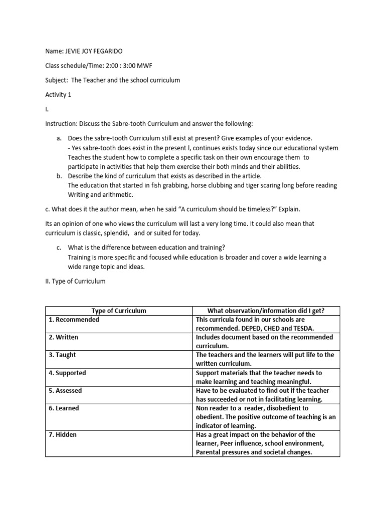 Activities Pred | PDF