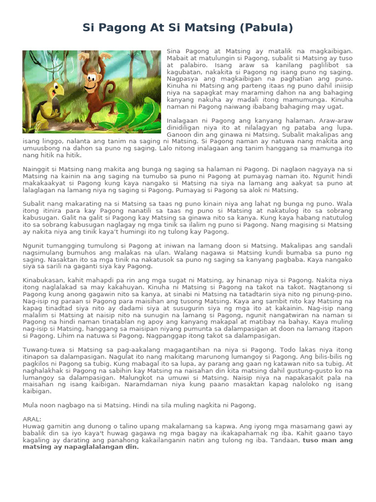Mga Pabula - 072637 | PDF