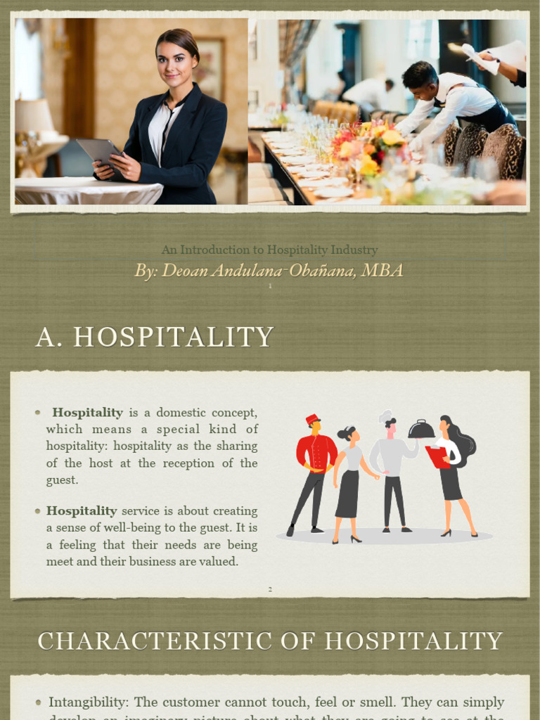 Intro To Hospitality | PDF