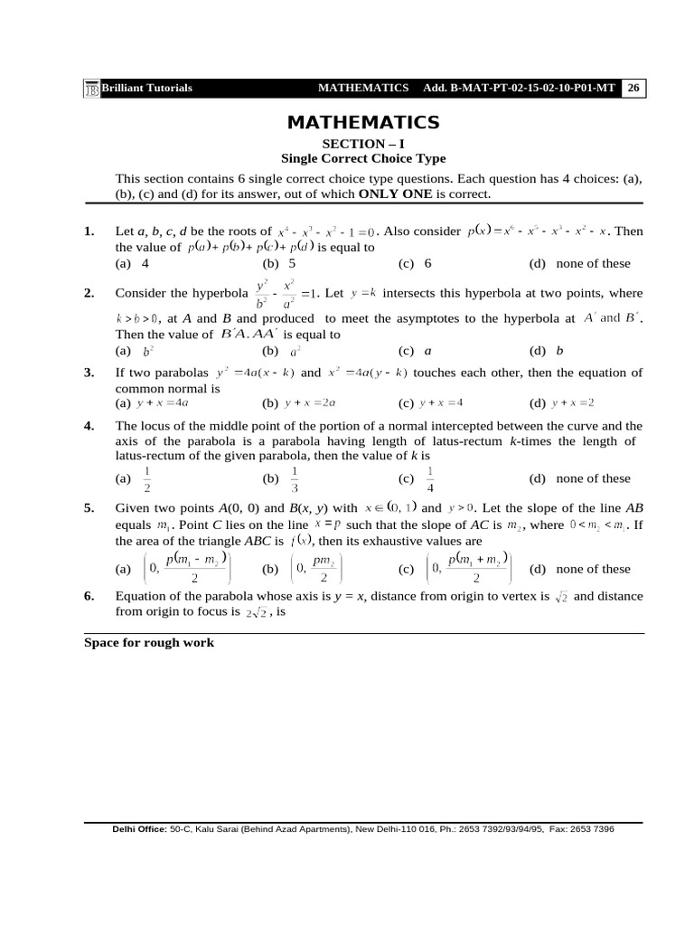 05 Question Maths | PDF