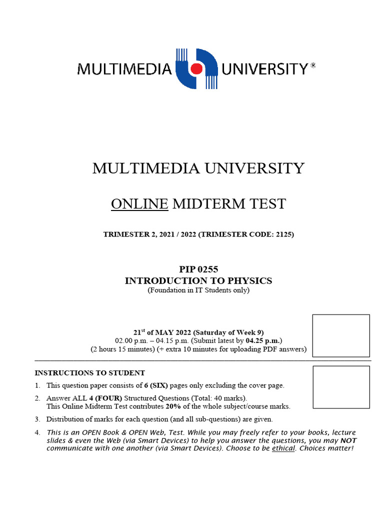 PIP0255 Sample 2 TEST - Question Paper | PDF