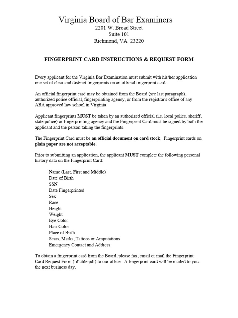Fingerprintcard | PDF