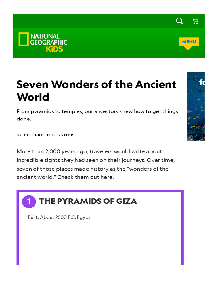 Seven Wonders of The Ancient World | PDF