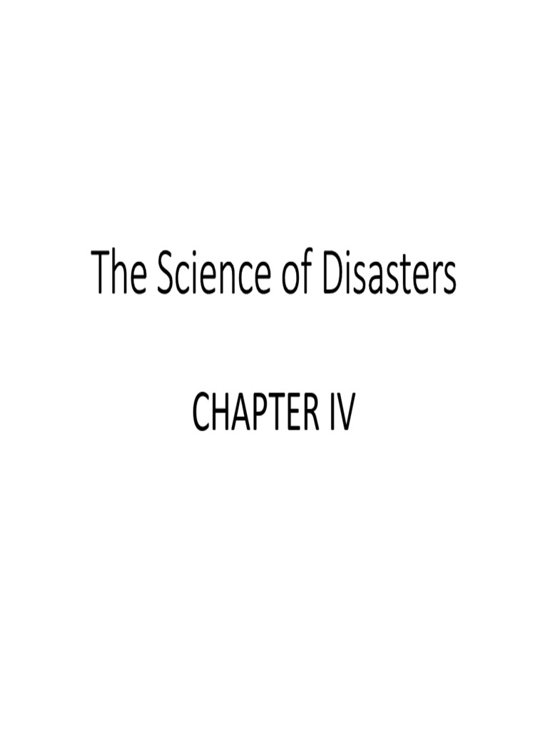 Inst 1 SCIENCE OF DISASTER | PDF