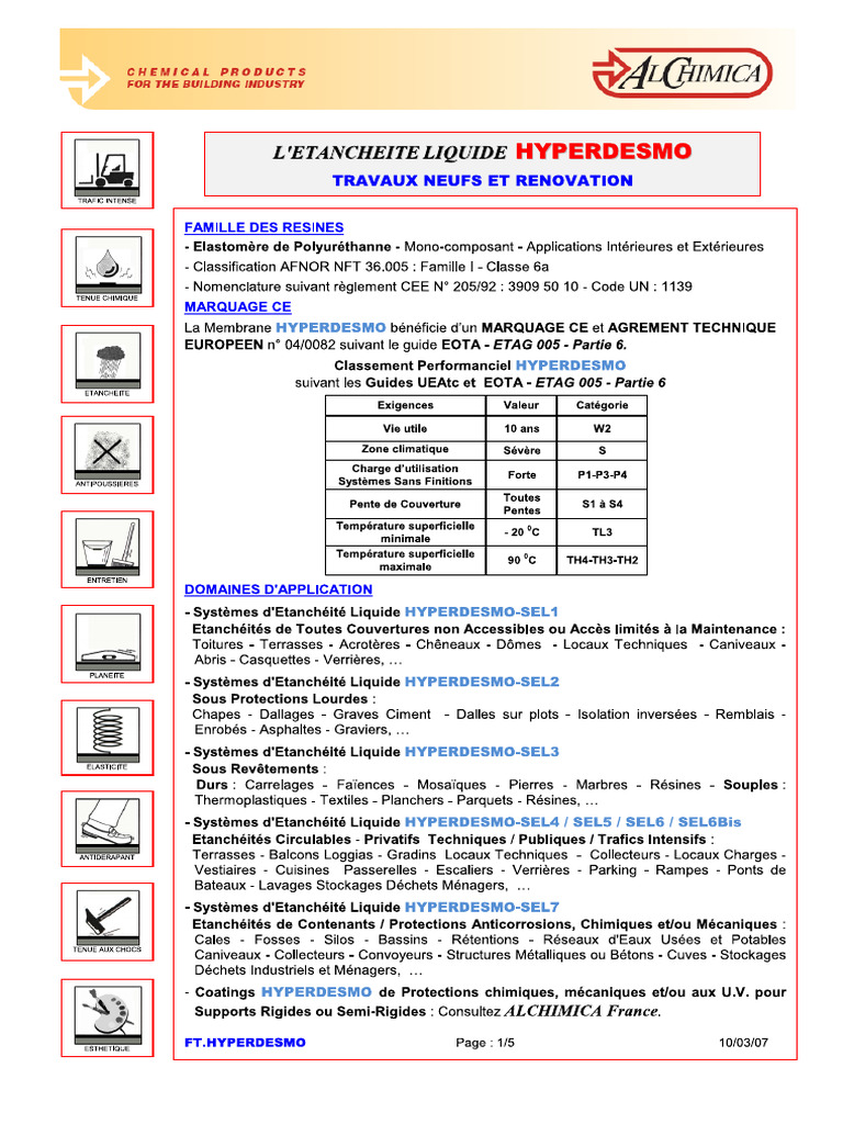 Fiche Technique HYPERDESMO | PDF