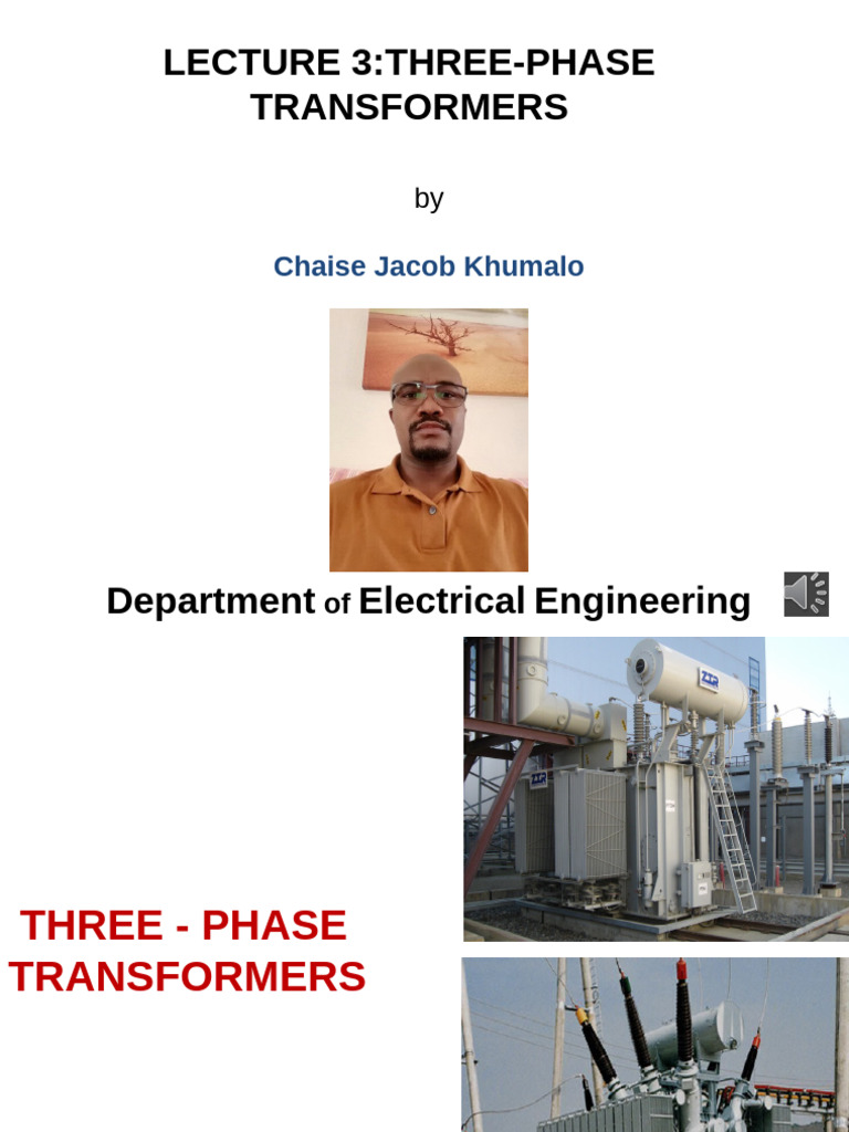 Lecture 3 Three Phase Transformers | PDF