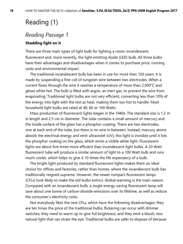 IELTS Reading PDF | PDF
