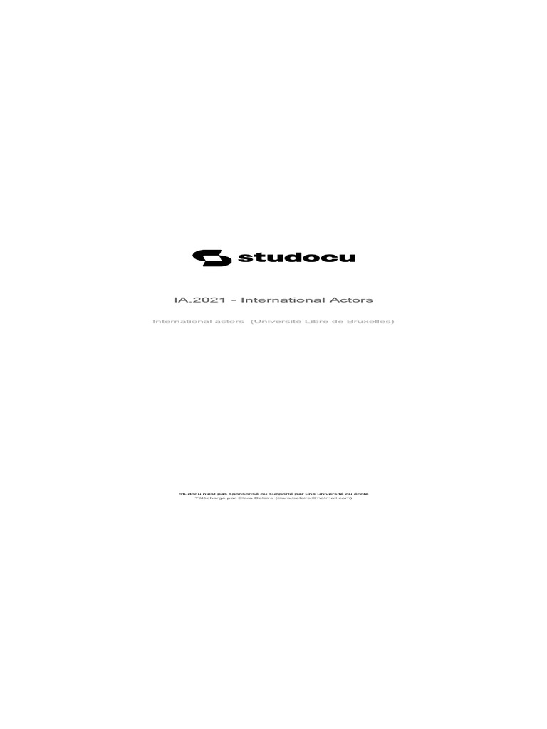 IA.2021 - International Actors IA.2021 - International Actors | PDF