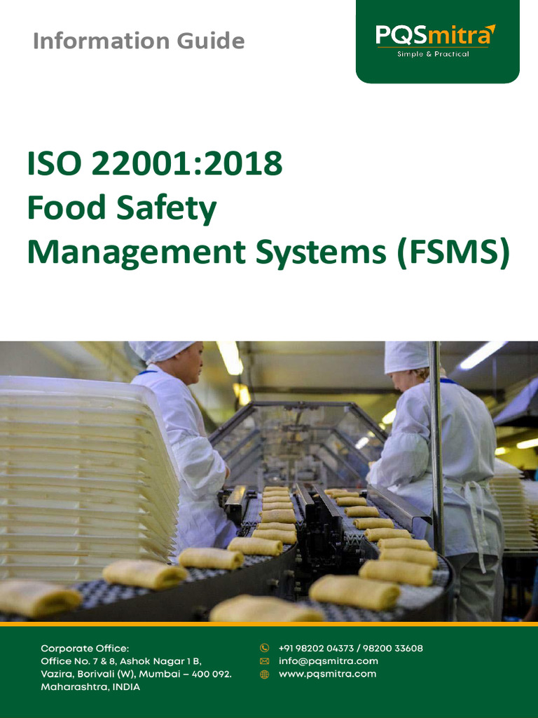 01 Information Guide ISO 22001 | PDF