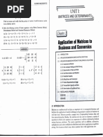 Matrices in Business and Economics Applications | PDF | System Of ...
