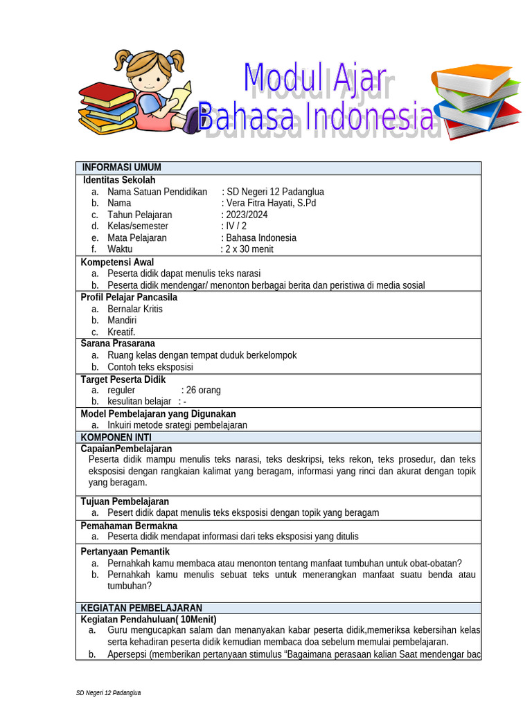 Modul Bi Berdiferensiasi | PDF