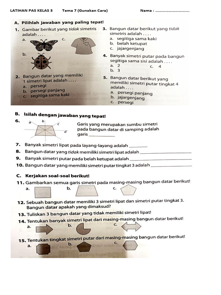 FINAL tema 7 SUMA KELAS 3 | PDF