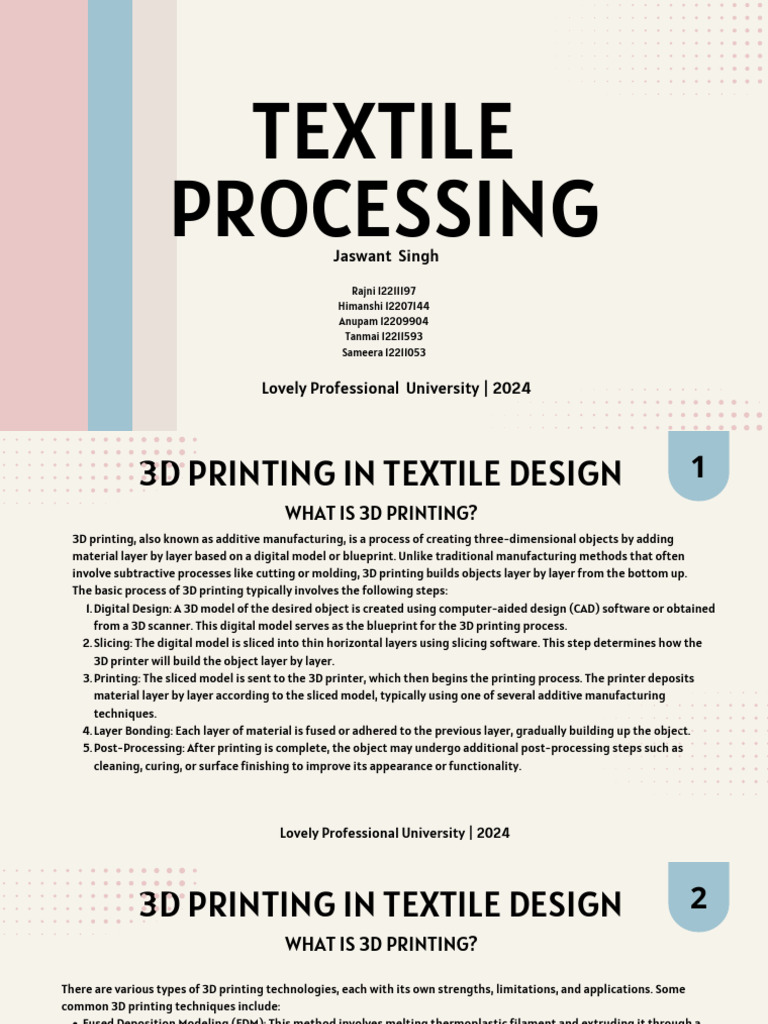 textile processing | PDF