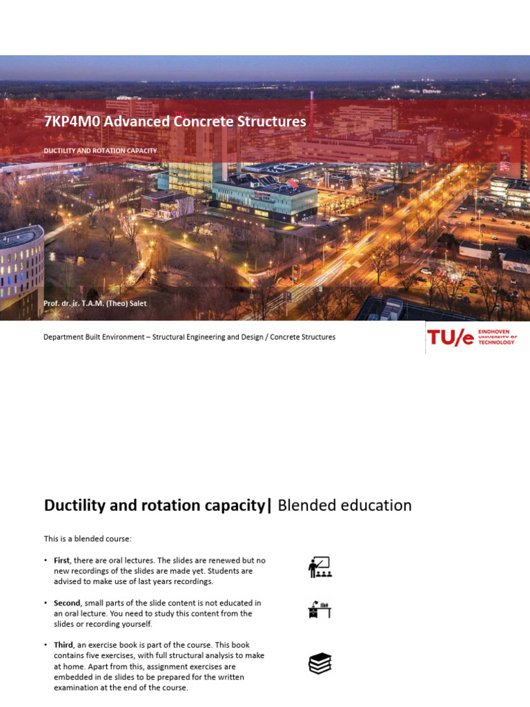 Concrete Structures Lecture Rotation Capacity | PDF