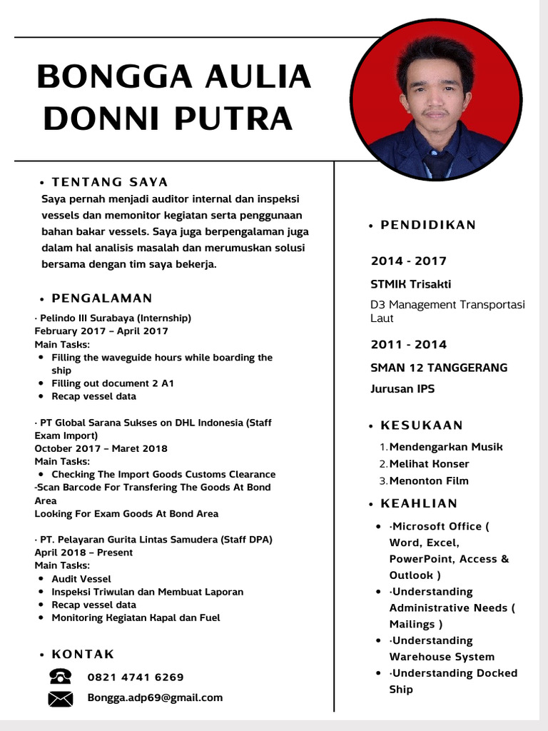 CV Bongga Aulia | PDF
