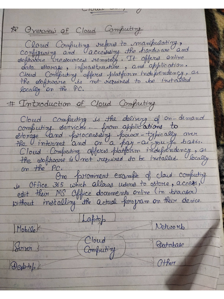 Cloud Computing Section A | PDF