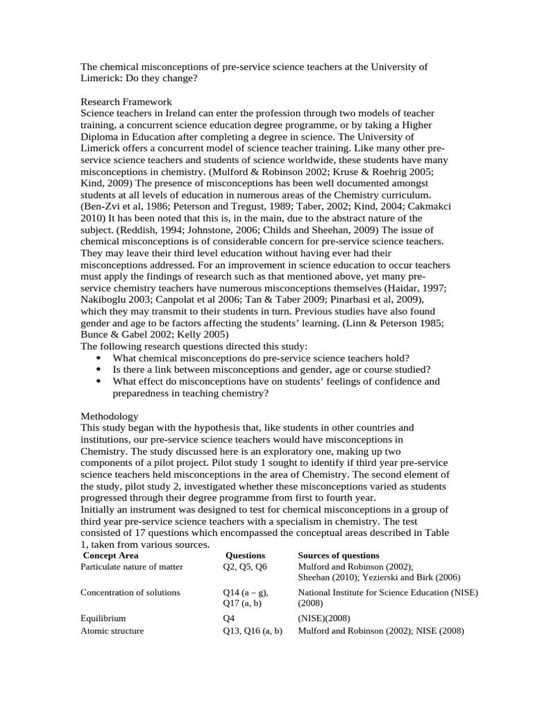 Sarah Hayes Misconceptions | PDF
