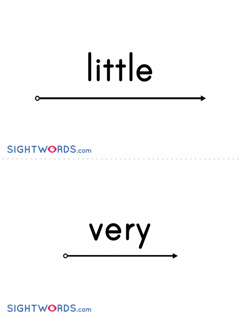 Top 150 Sight Words Flash Cards 2nd 50 2up | PDF