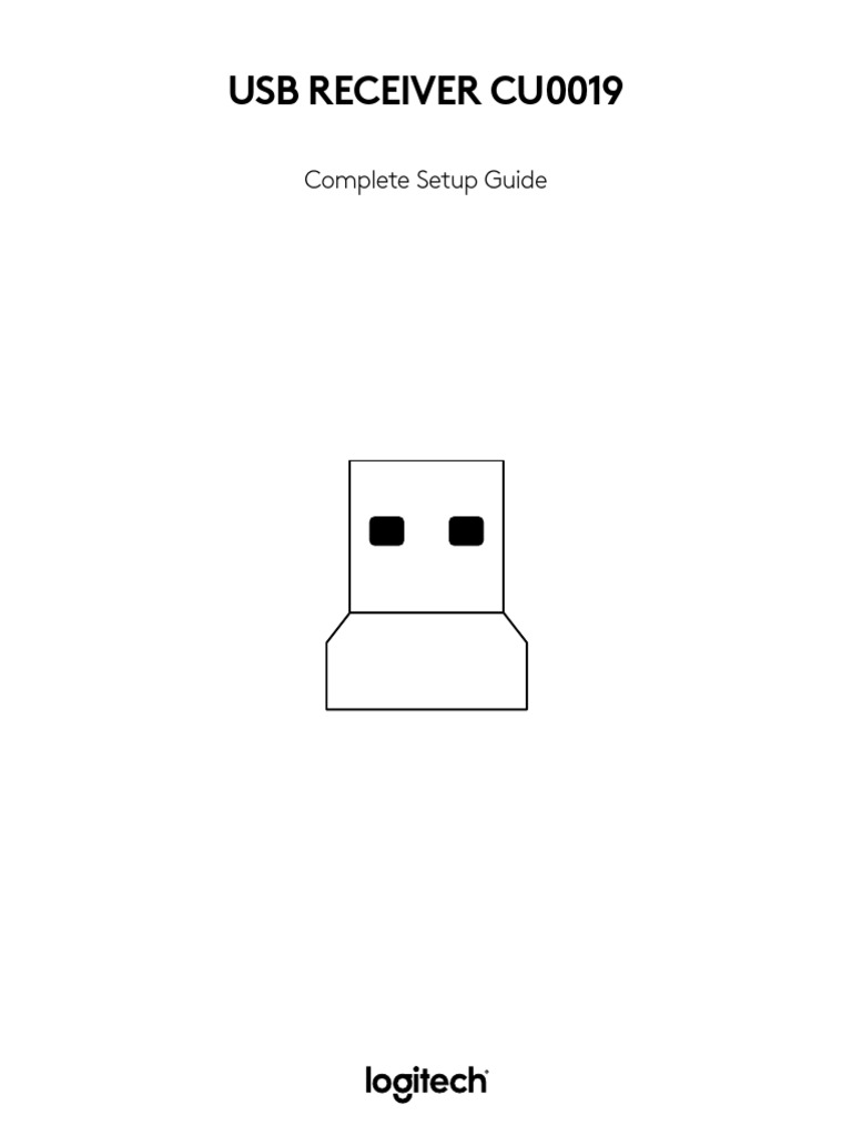 Logitech USB Receiver CU0019 Manual Original | PDF