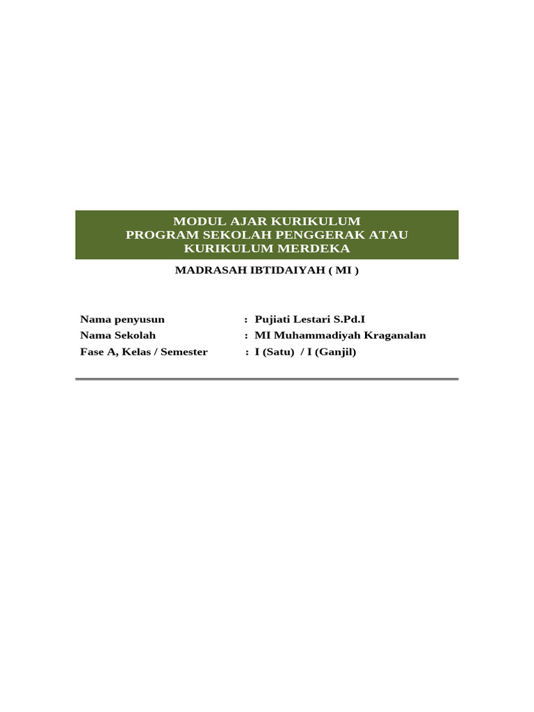 .MODULAJAR PPKN | PDF