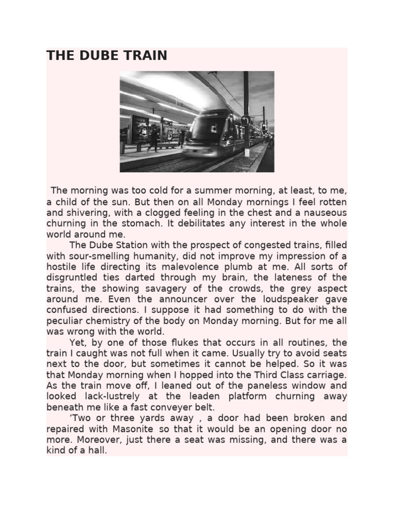 The Dube Train | PDF