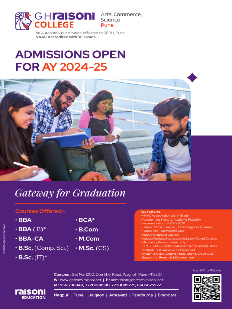 GHRCACS, Pune - Leaflet 2024 | PDF