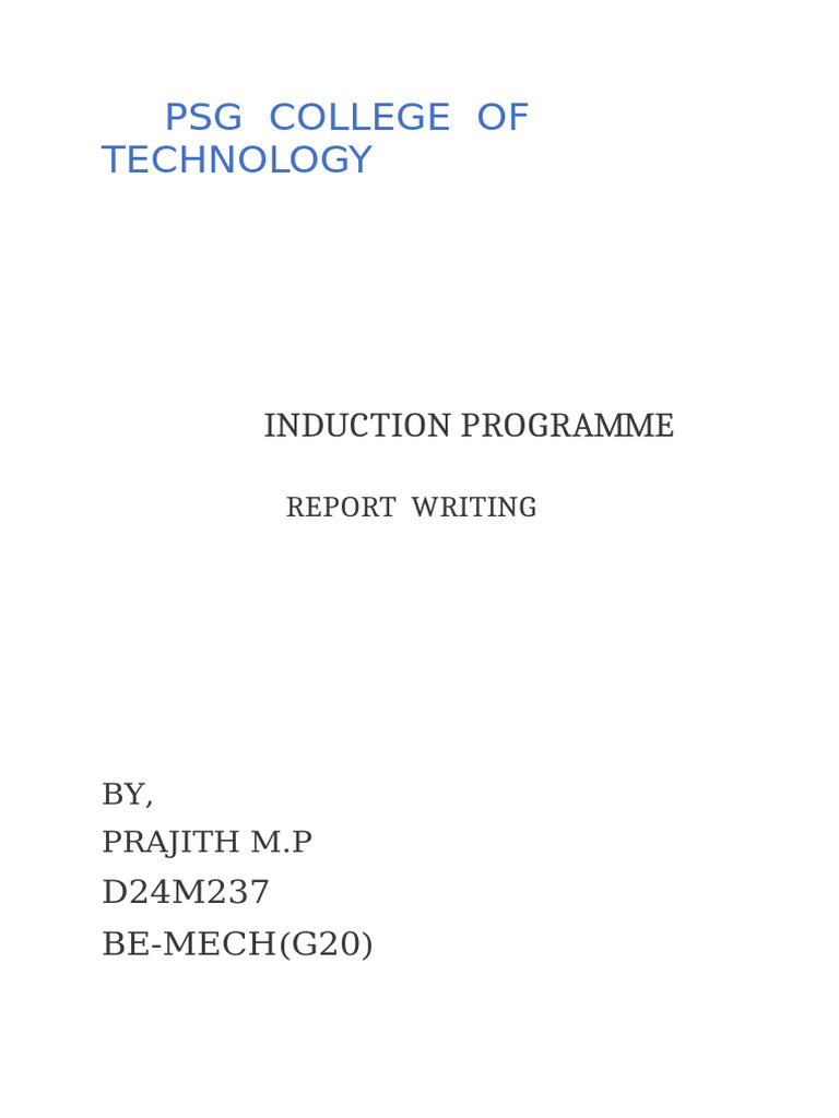 Orientation Report | PDF