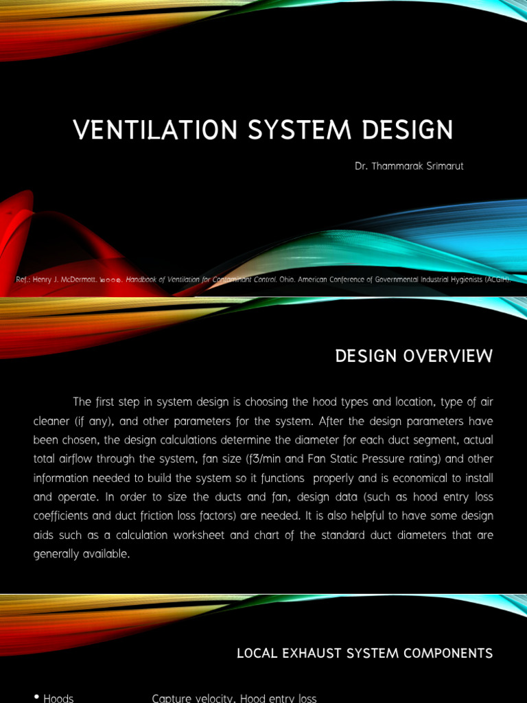 Ventilation System Design | PDF