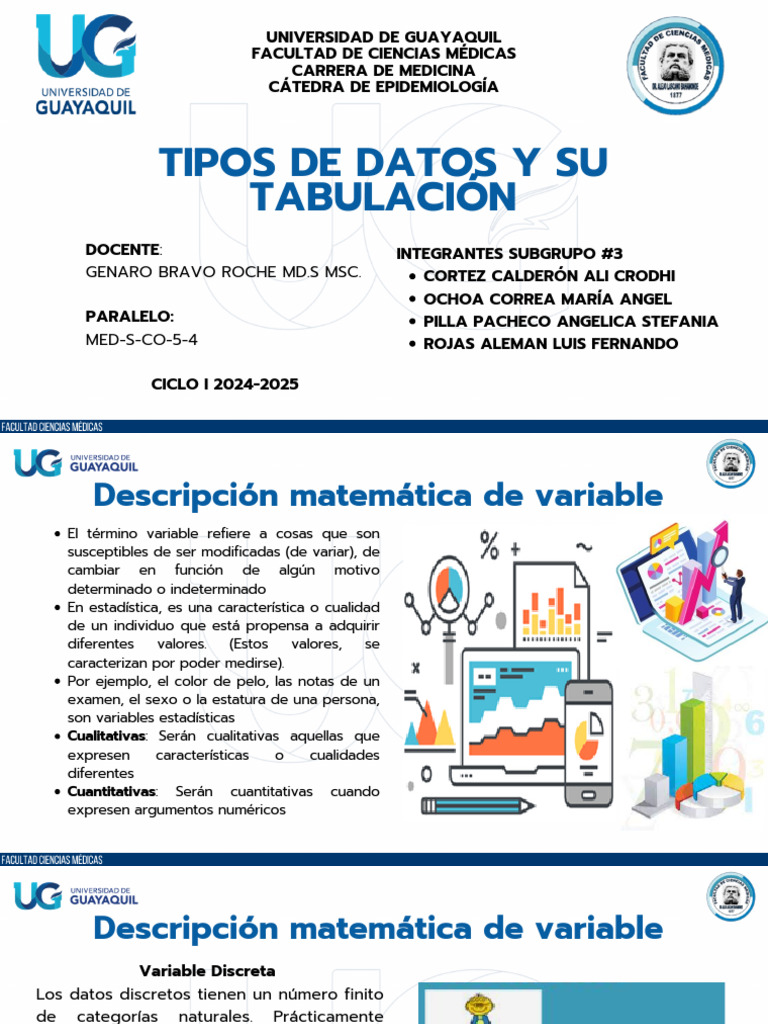 Tipos de Datos y Su Tabulación SUBGRUPO 3 | PDF