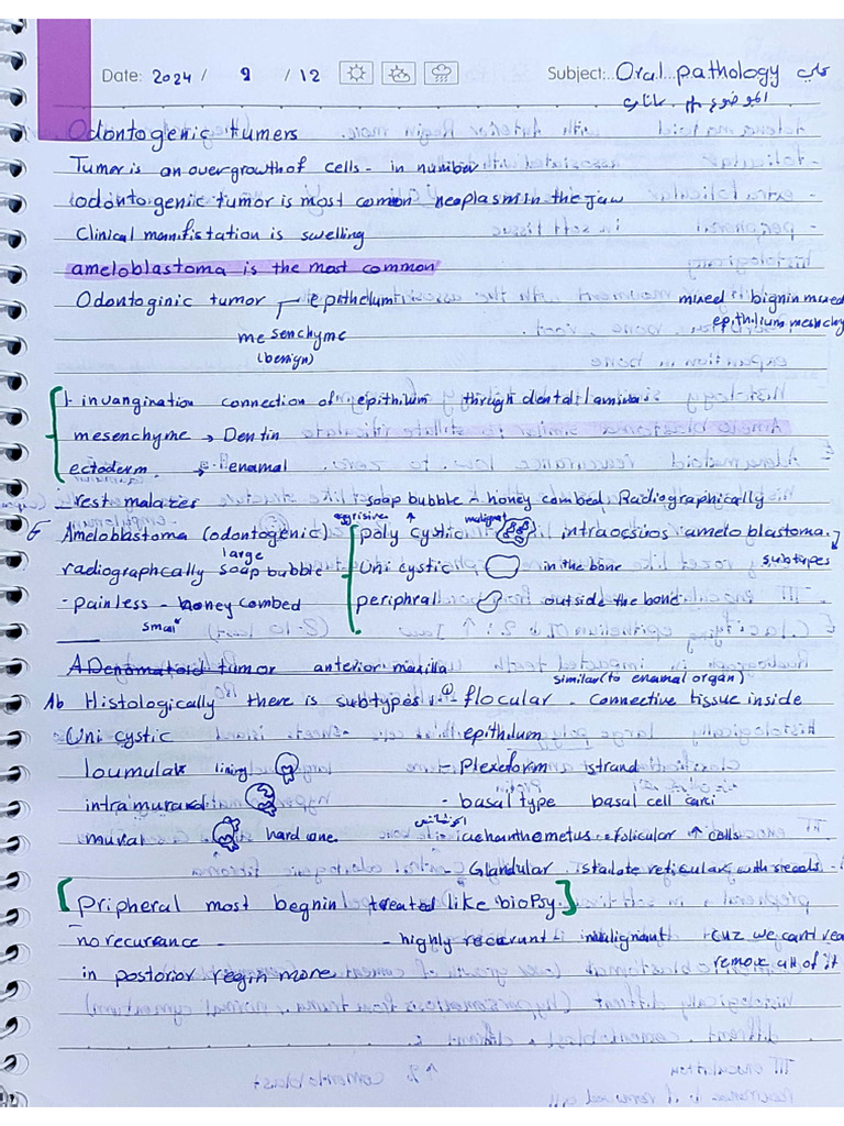 Oral Pathology Notes | PDF