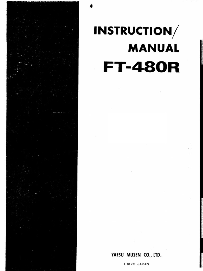 FT-480R Instruction and Service Manual | PDF