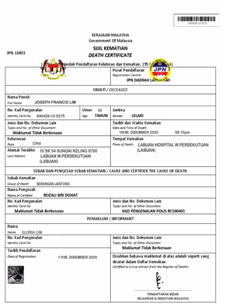Death Cert | PDF
