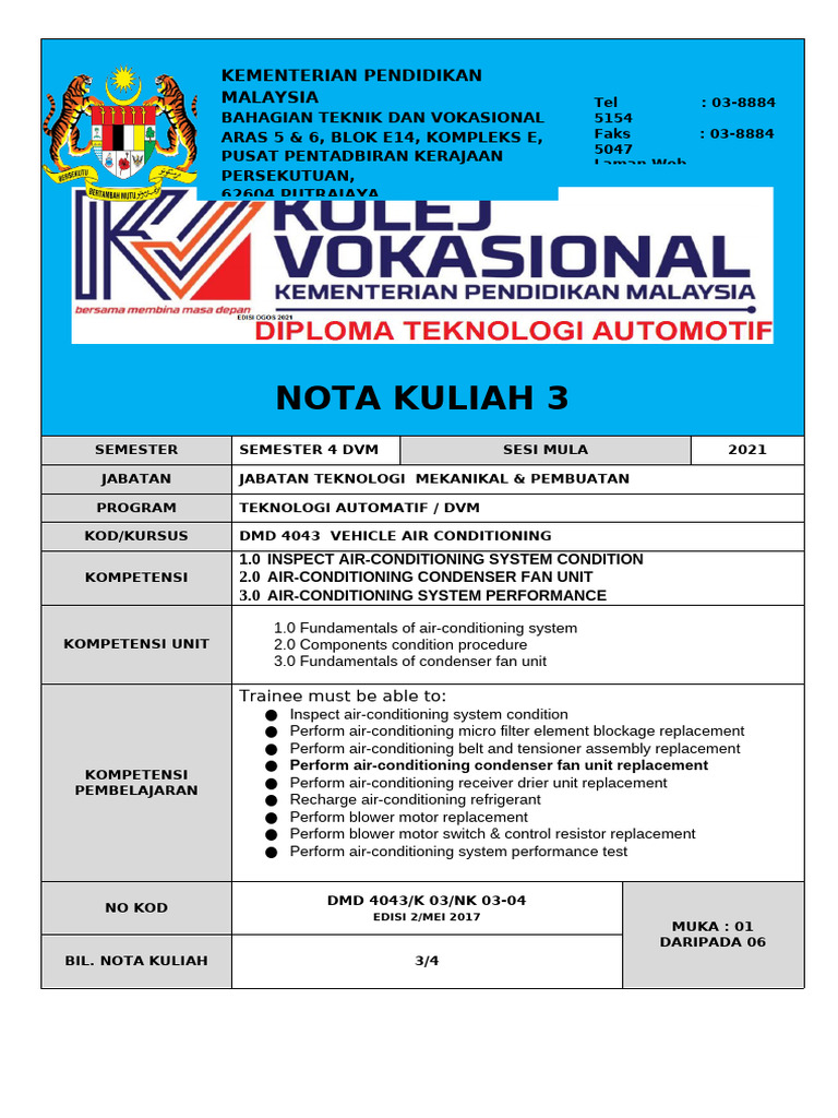 DMD 4043 Nota Kuliah 3 - Kondenser | PDF