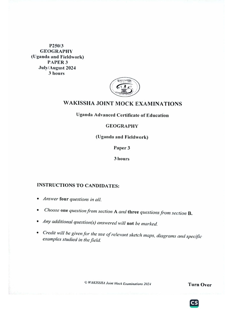 Wakissha Uace Geog-3 2024 | PDF