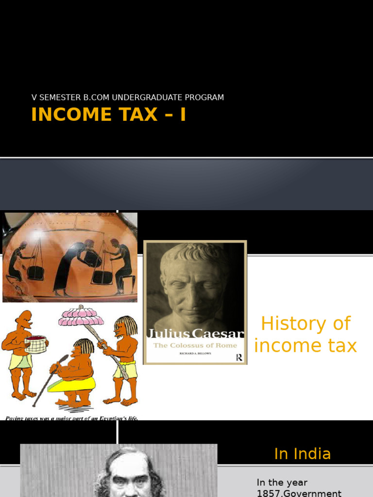 UNIT 1 - Income Tax I | PDF