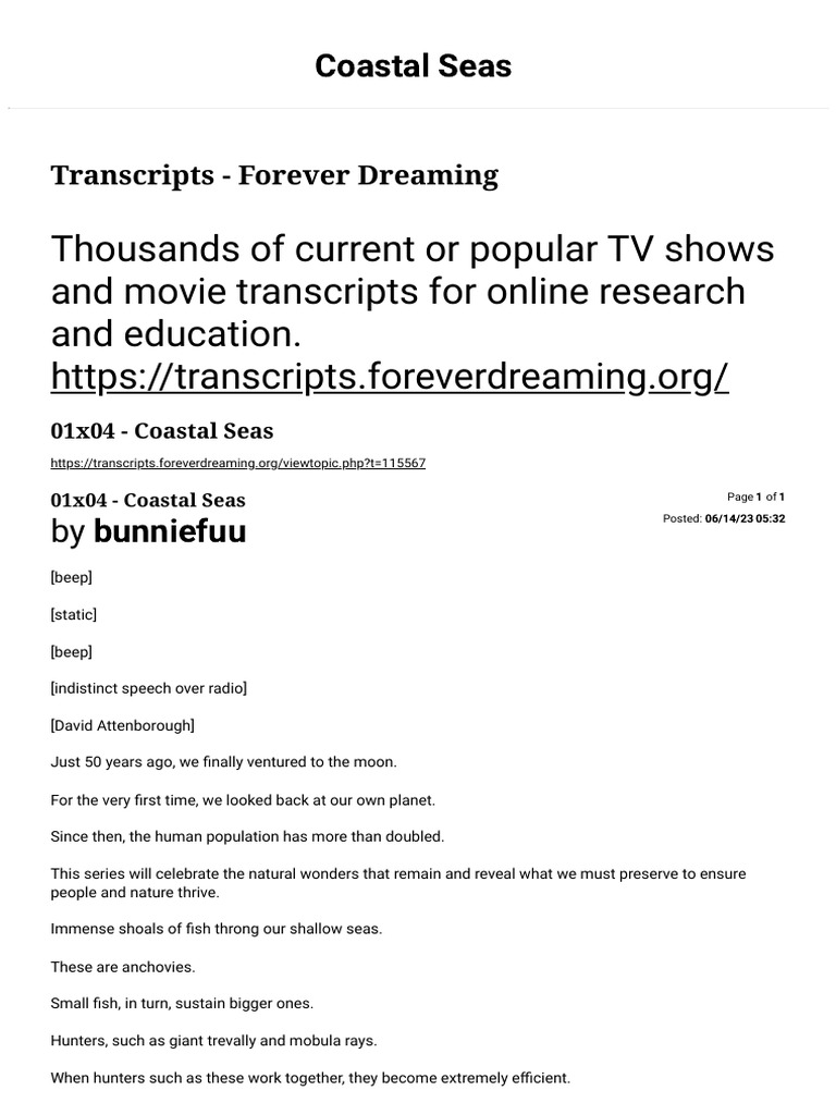 Thousands of Current or Popular TV Shows and Movie Transcripts For ...
