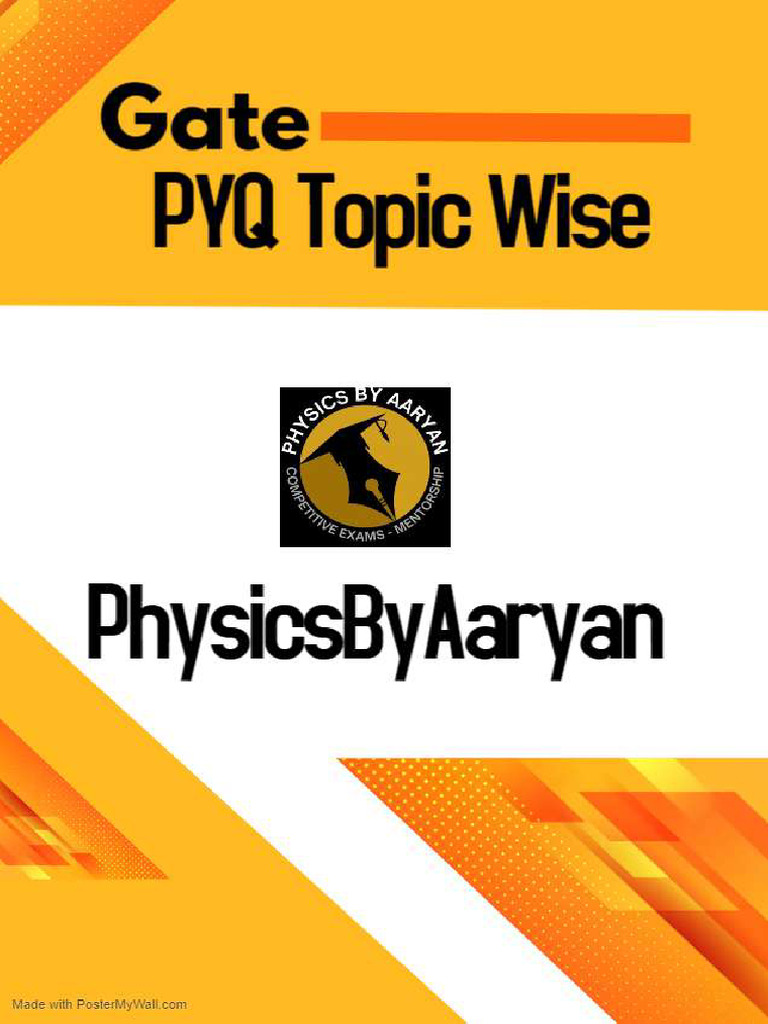 Gate PYQ Questions | PDF