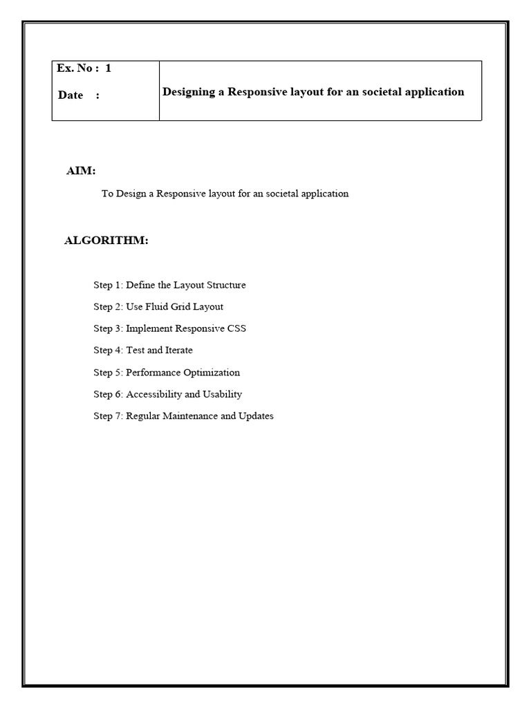 UI AND UX DESIGN Lab Manual PDF | PDF | Usability | Computers