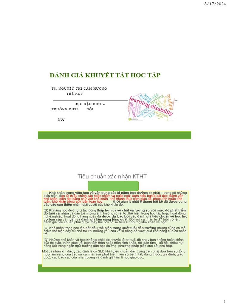 Tai Lieu Danh Gia Va CT Cho KTHT (2) - Vien Viet Phap 2024-B2 | PDF