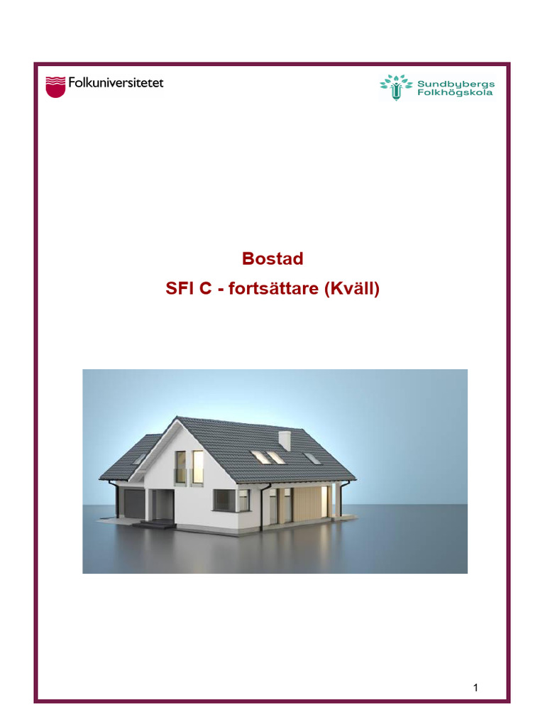 Bostad (S3C-forts. kväll) | PDF