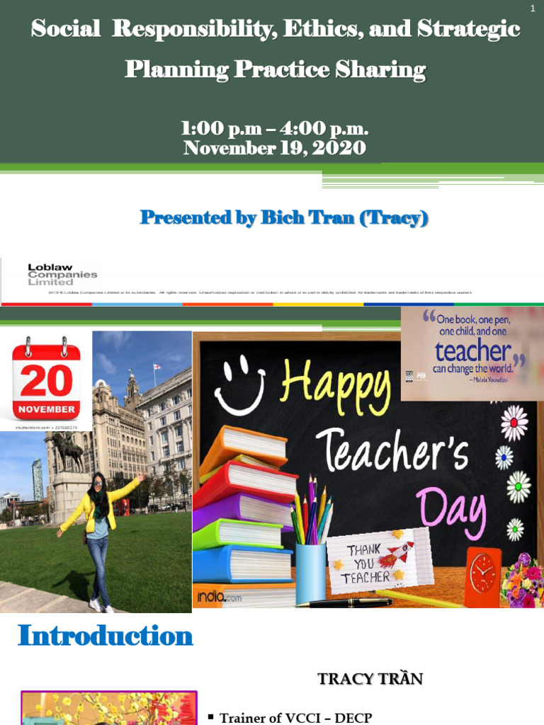 Social Responsibility, Ethics, and Strategic Planning Practice Sharing ...