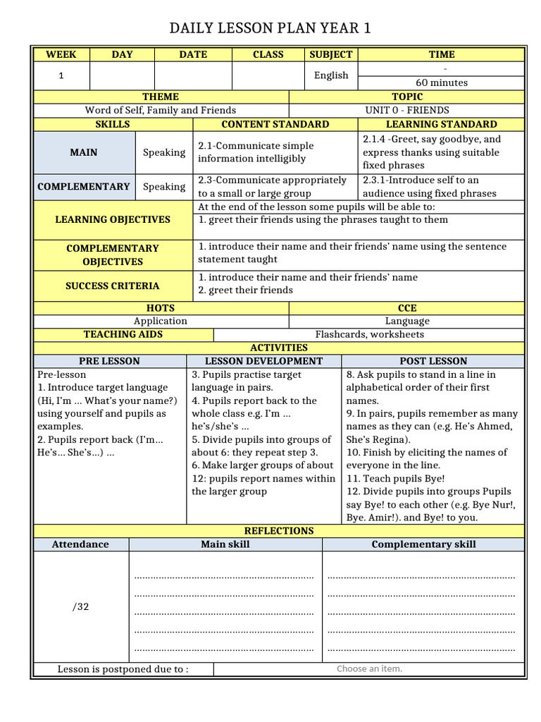Lesson Plan 1 Sminds | PDF