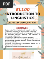 Foundations of Language and Linguistics | PDF | Speech | Linguistics