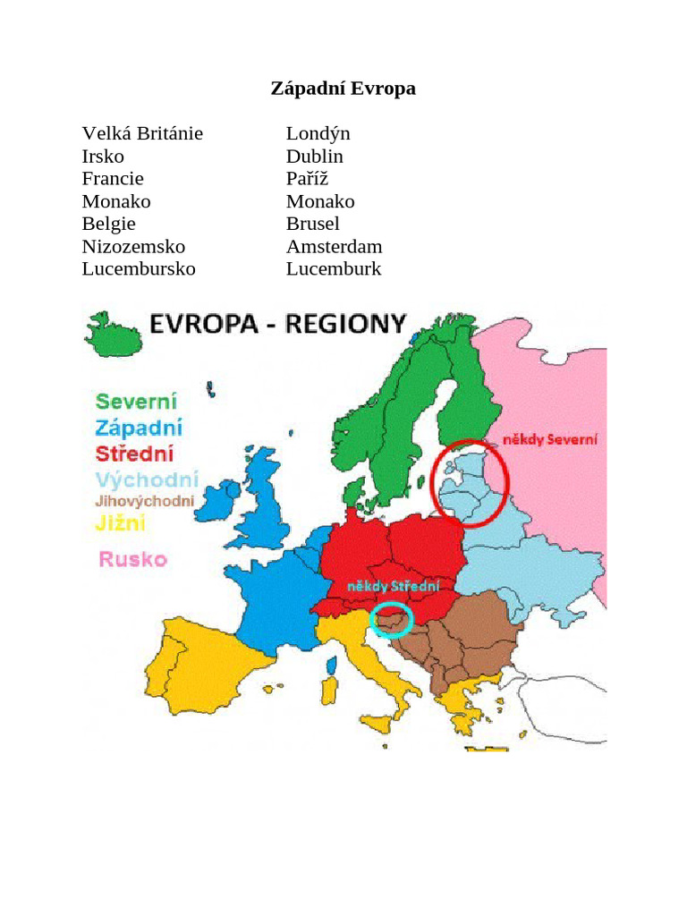 Z SP Evropa Západní Prezentace | PDF