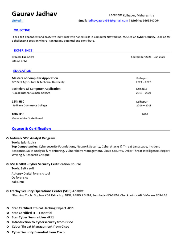 Gaurav Jadhav-Resume | PDF
