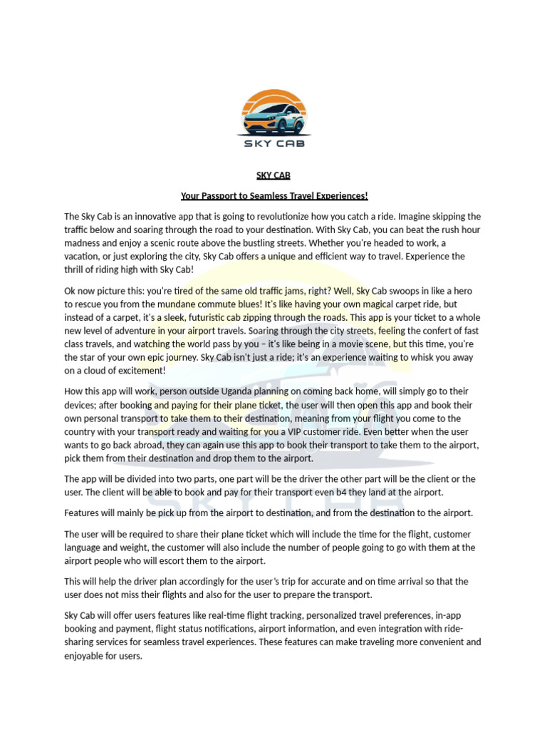 Sky Cab | PDF